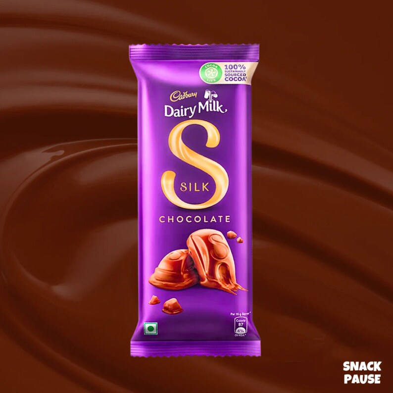 Cadbury Dairy Milk Silk Plain Imported From India the Snack Pause - Etsy