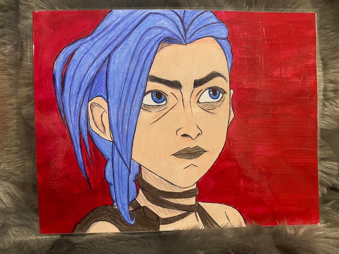 Drawing / Painting Jinx Arcane League of Legends ART - Etsy
