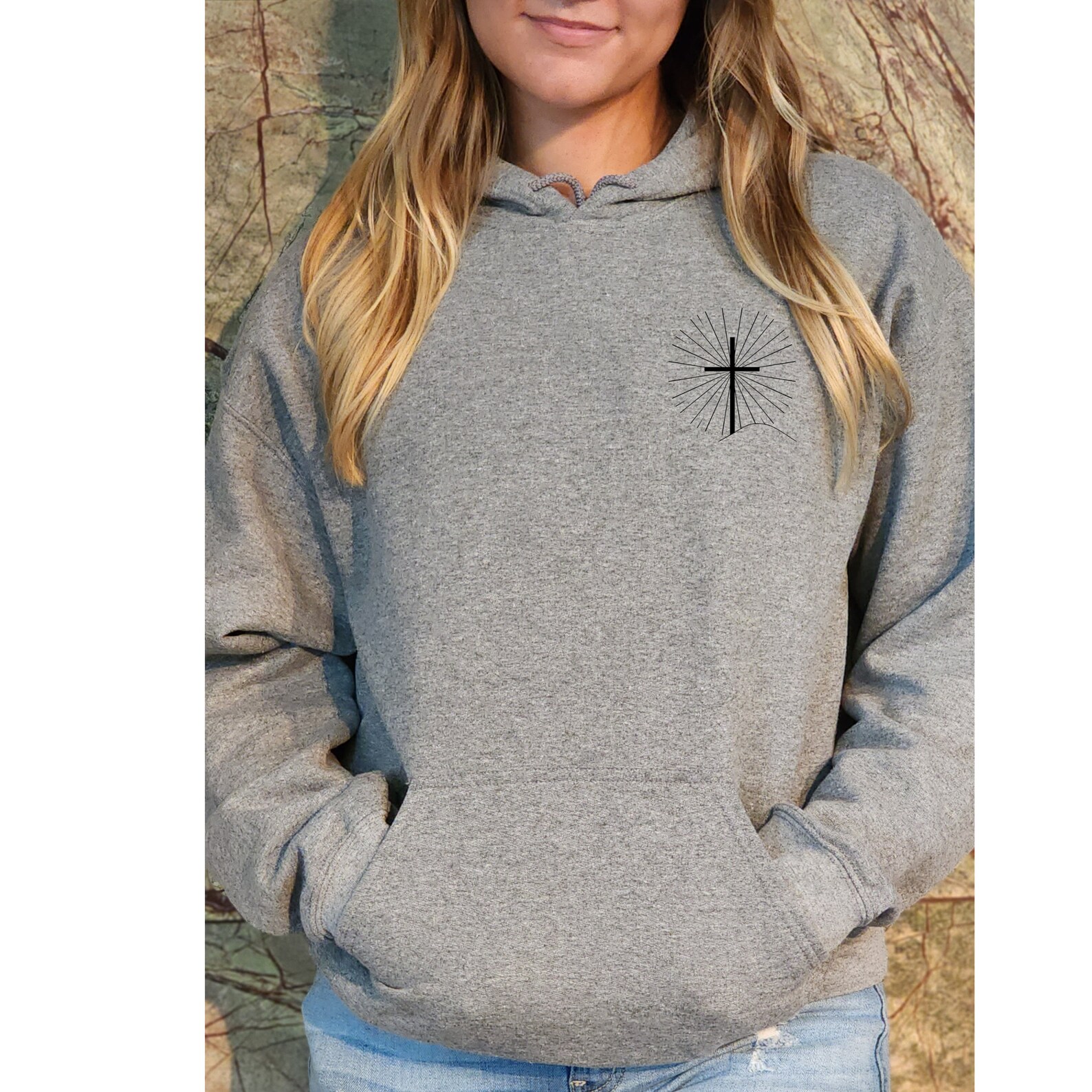 The Veil is Torn Christ is Risen Hoodie, by His Stripes We Are Healed ...