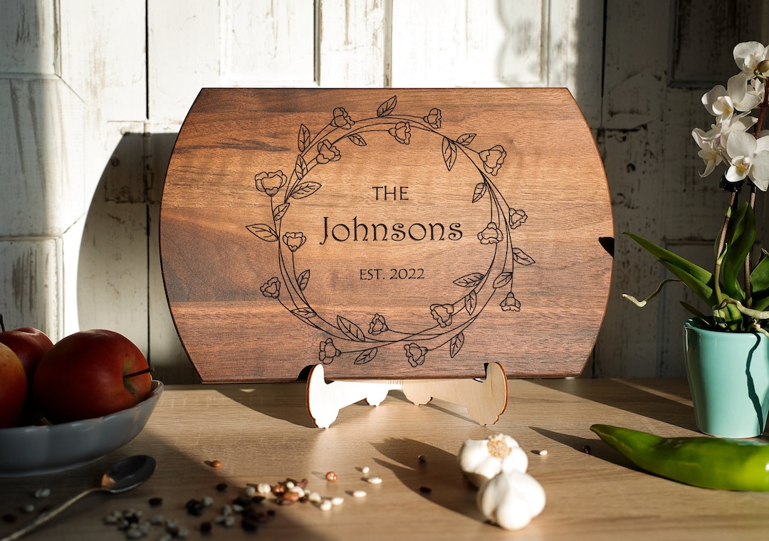 Custom Engraved Wooden Cutting Board Personalized Gift for - Etsy