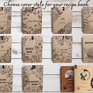 Personalized Wood Recipe Spiral Notebook Birthday Gift for Her Custom ...