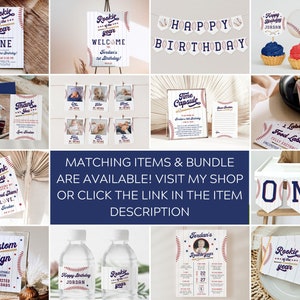 Rookie of the Year First Birthday Thank You Card, Baseball Thank You ...