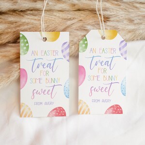 Editable Easter Gift Tag, an Easter Treat for Some Bunny Sweet, Easter ...
