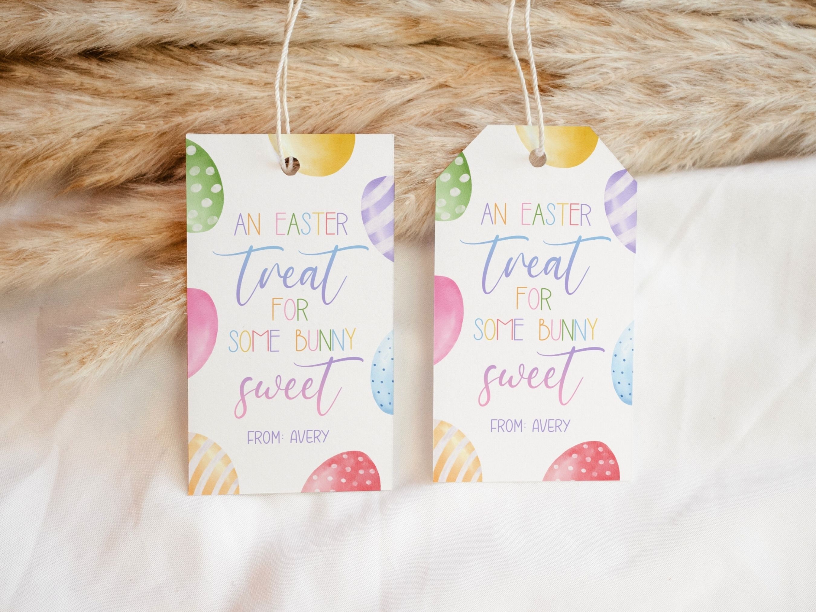 Editable Easter Gift Tag an Easter Treat for Some Bunny - Etsy Canada