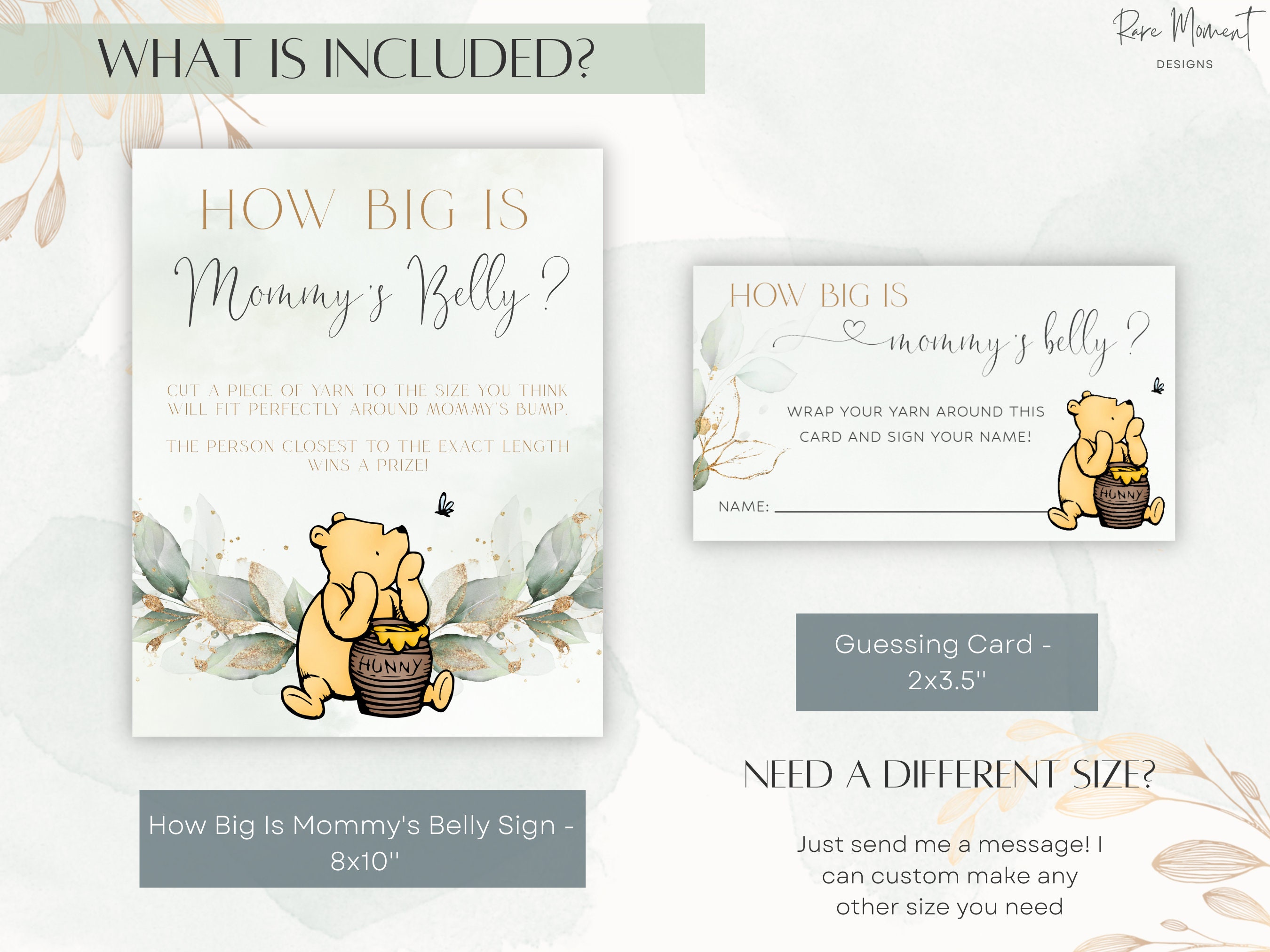 Classic Winnie the Pooh How Big is Mommy's Belly Winnie - Etsy UK