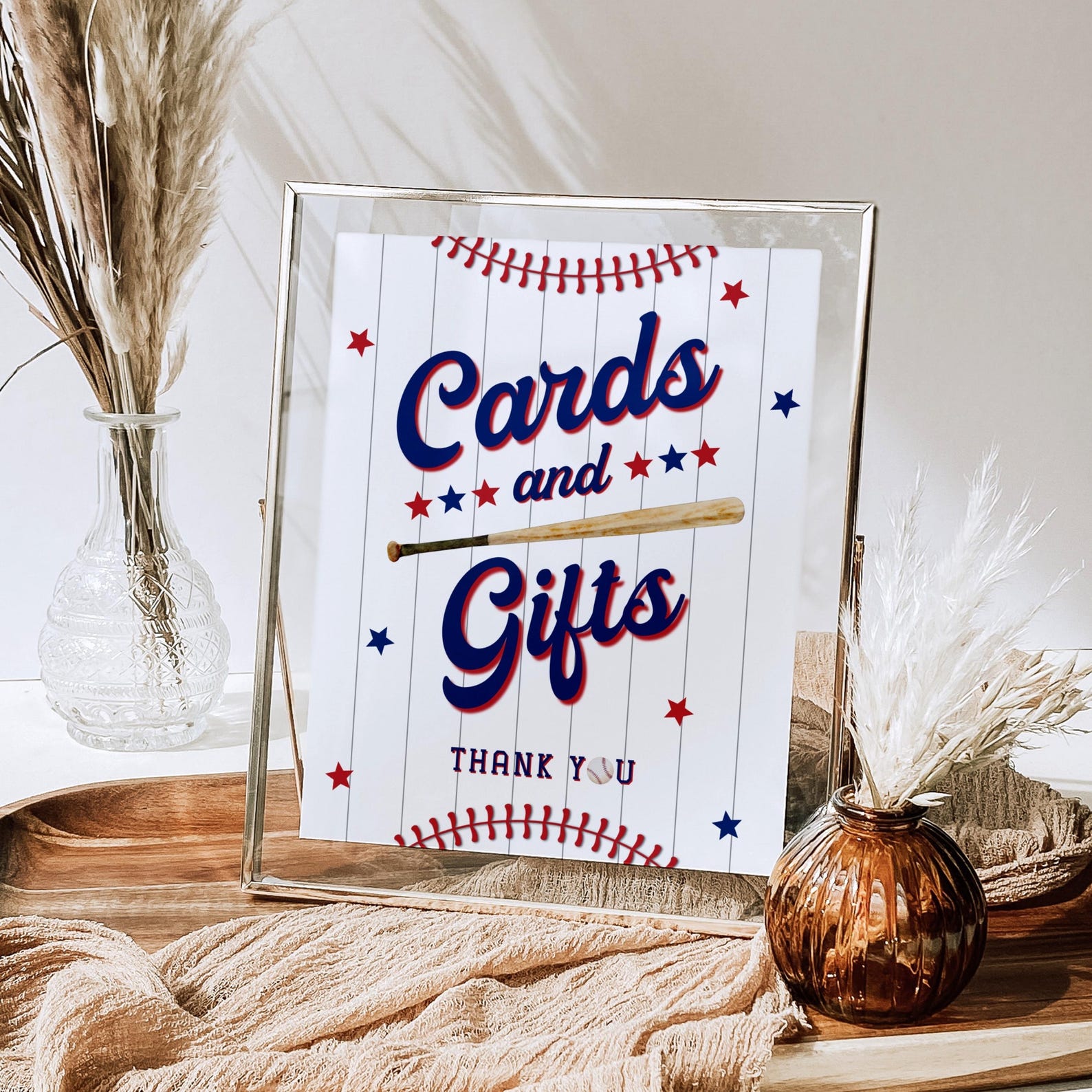 Rookie of the Year First Birthday Sign, Baseball Birthday Party Sign ...