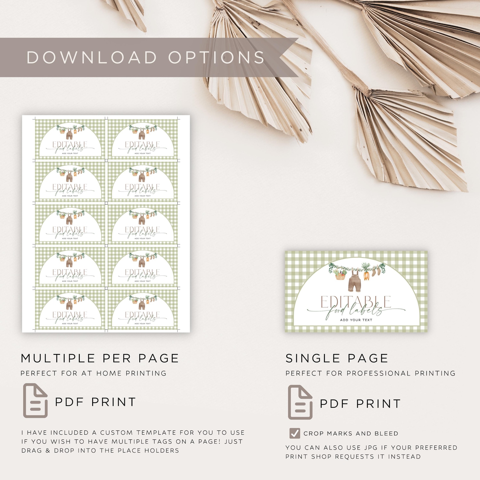 Locally Grown Baby Shower Food Labels, Farmers Market Baby Shower ...