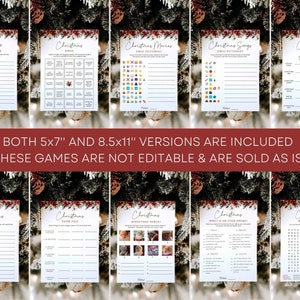 Christmas Games Bundle, Printable Christmas Party Games, Holiday Games ...