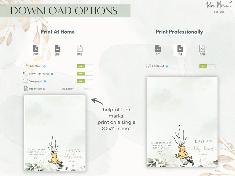 Classic Winnie the Pooh Baby Shower Guestbook Sign Baby - Etsy