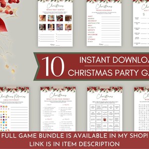 Christmas Bingo, Christmas Party Game, Holiday Bingo Card, Christmas ...