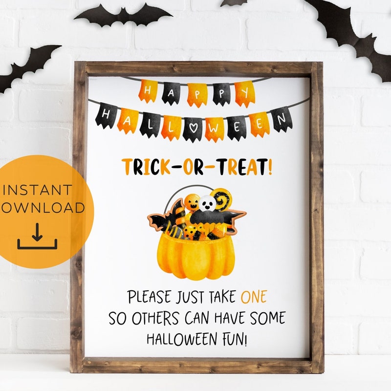 Halloween Candy Sign - Etsy