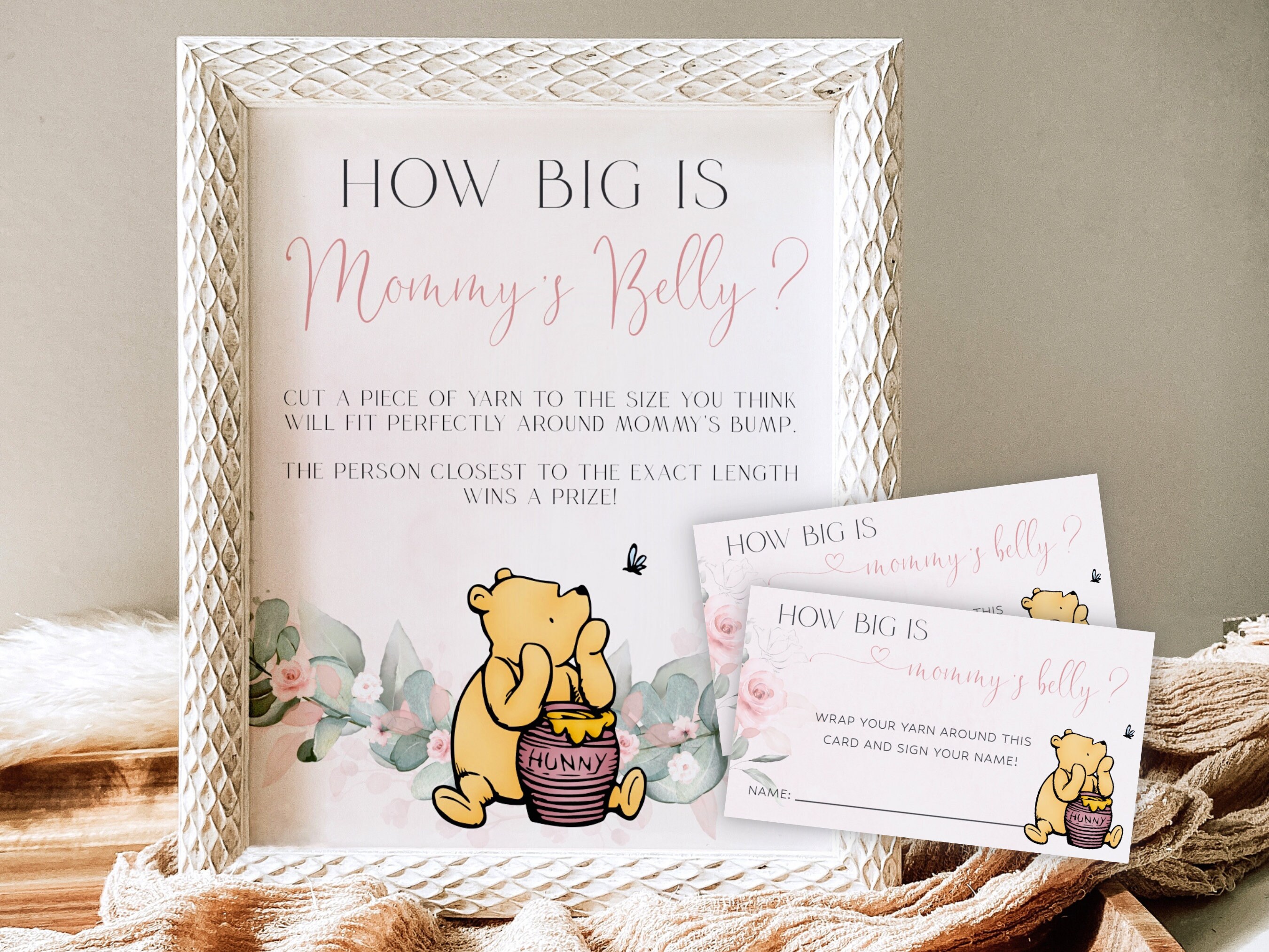 Pink Winnie the Pooh How Big is Mommy's Belly, Winnie the Pooh Girl ...