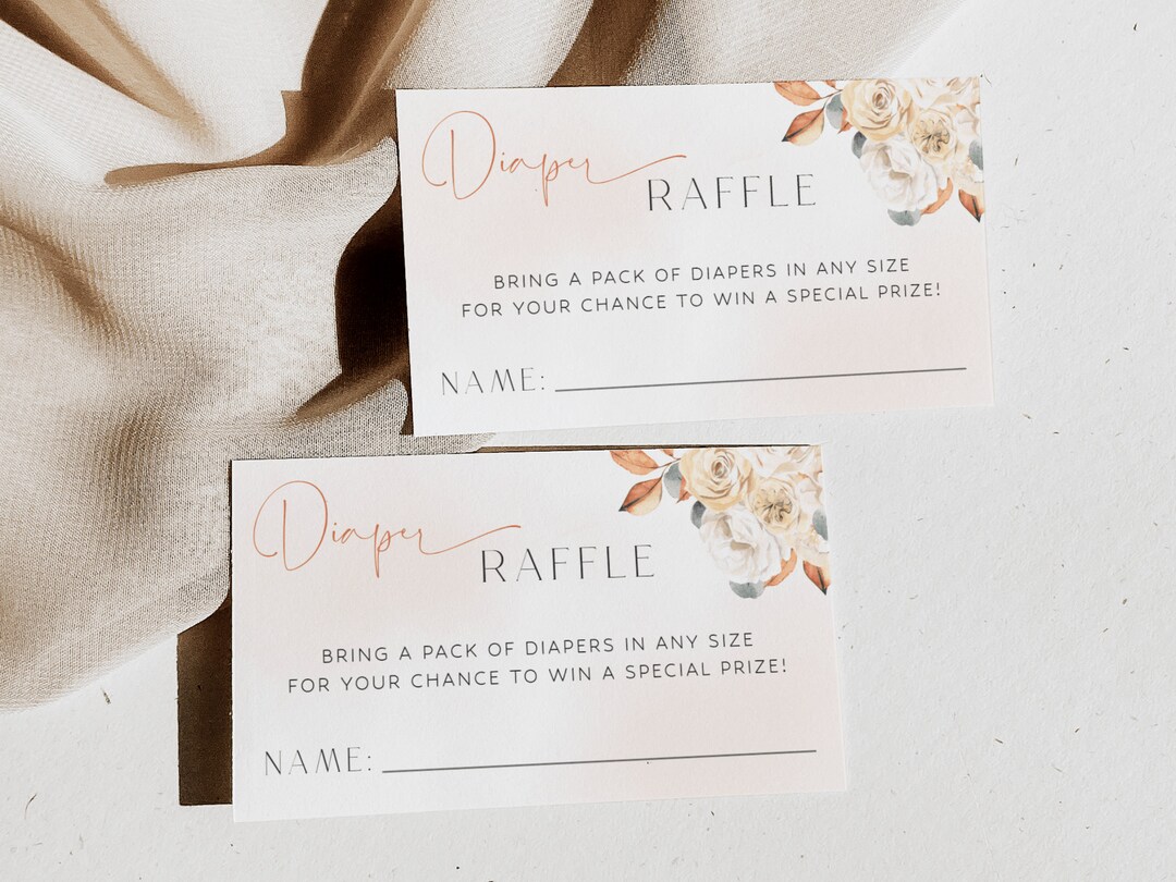 A Little Pumpkin is on the Way Diaper Raffle Ticket, Printable Autumn ...