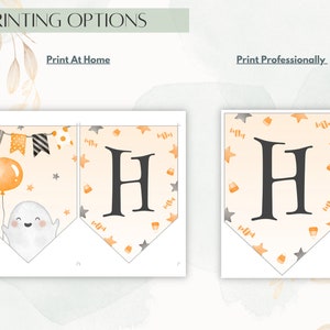 Kids Halloween Happy Birthday Banner, Ghost Birthday Garland, Printable ...