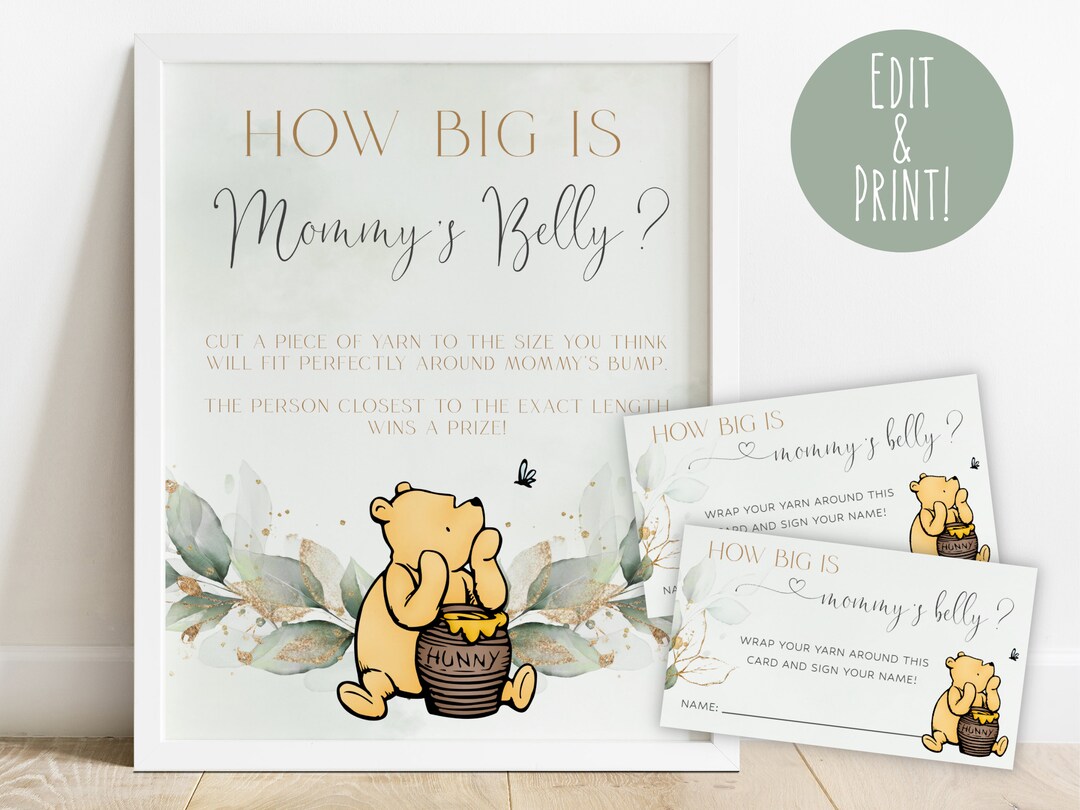Classic Winnie the Pooh How Big is Mommy's Belly, Winnie the Pooh Baby ...