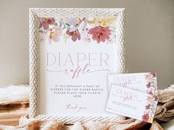 Diaper Baby Shower Border