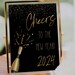 New Years Eve Party Sign Template, New Years Custom Sign, Black & Gold ...
