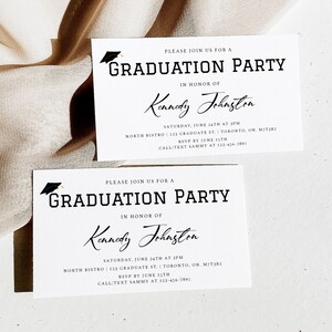 EDITABLE Graduation Insert, Graduation Party Inserts, Graduation 2025 ...