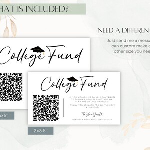 Graduation College Fund Cards, College Fund Insert Card Template ...