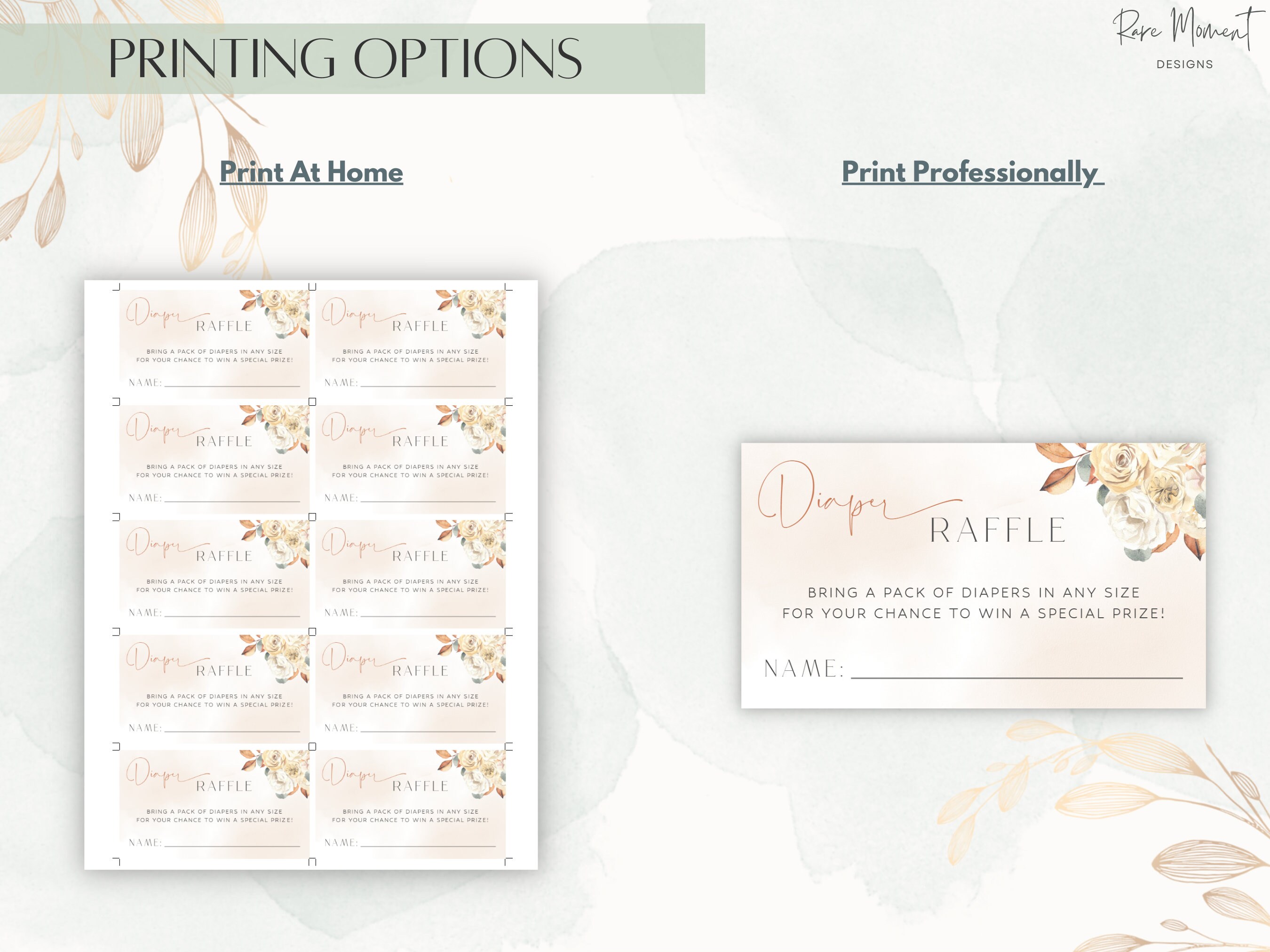 A Little Pumpkin is on the Way Diaper Raffle Ticket, Printable Autumn ...