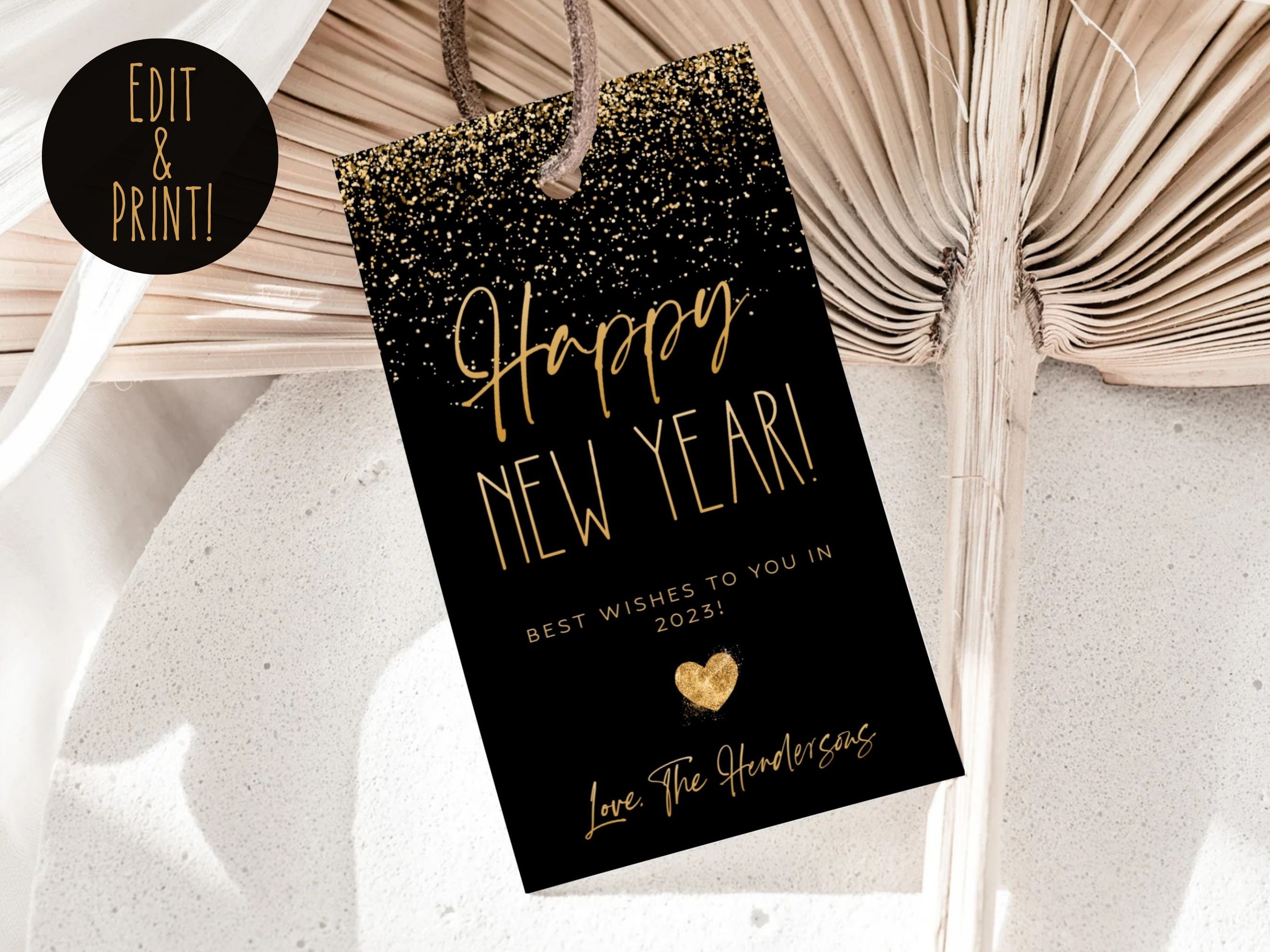 New Years Eve Party Favor Tags New Years Editable Gift Tag - Etsy Canada
