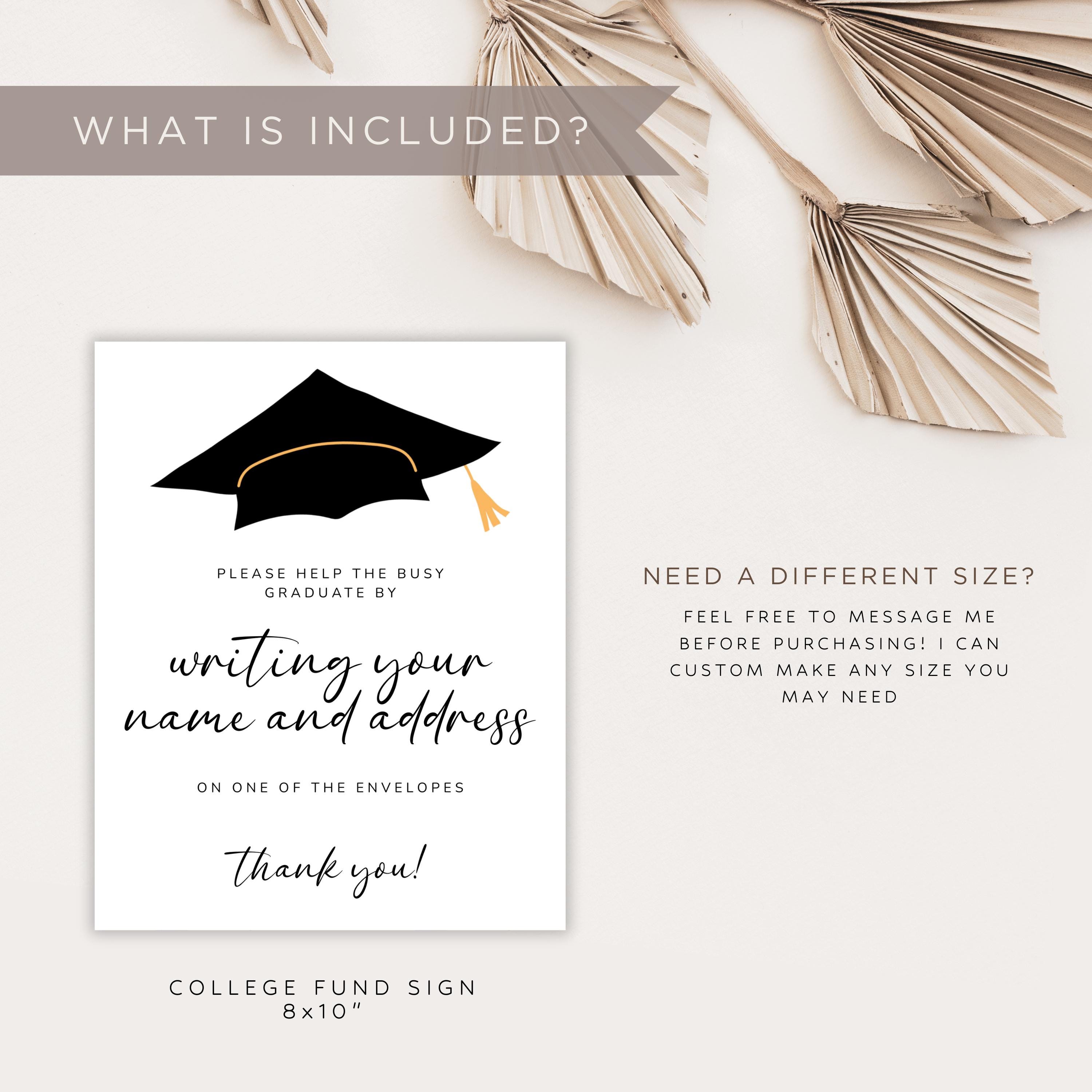 Help the Busy Graduate Sign, Graduation 2026 Table Signage, Printable ...