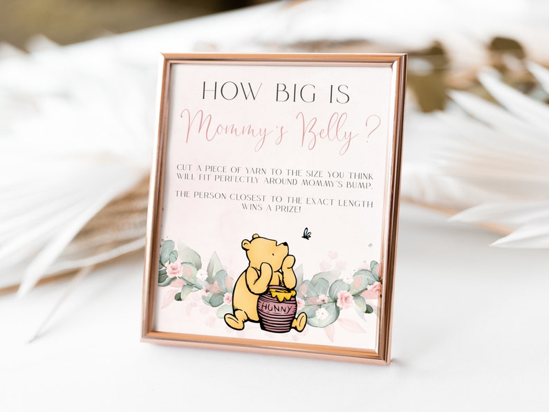 Pink Winnie the Pooh How Big is Mommy's Belly, Winnie the Pooh Girl ...