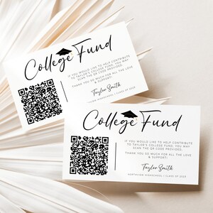 Graduation College Fund Cards, College Fund Insert Card Template ...