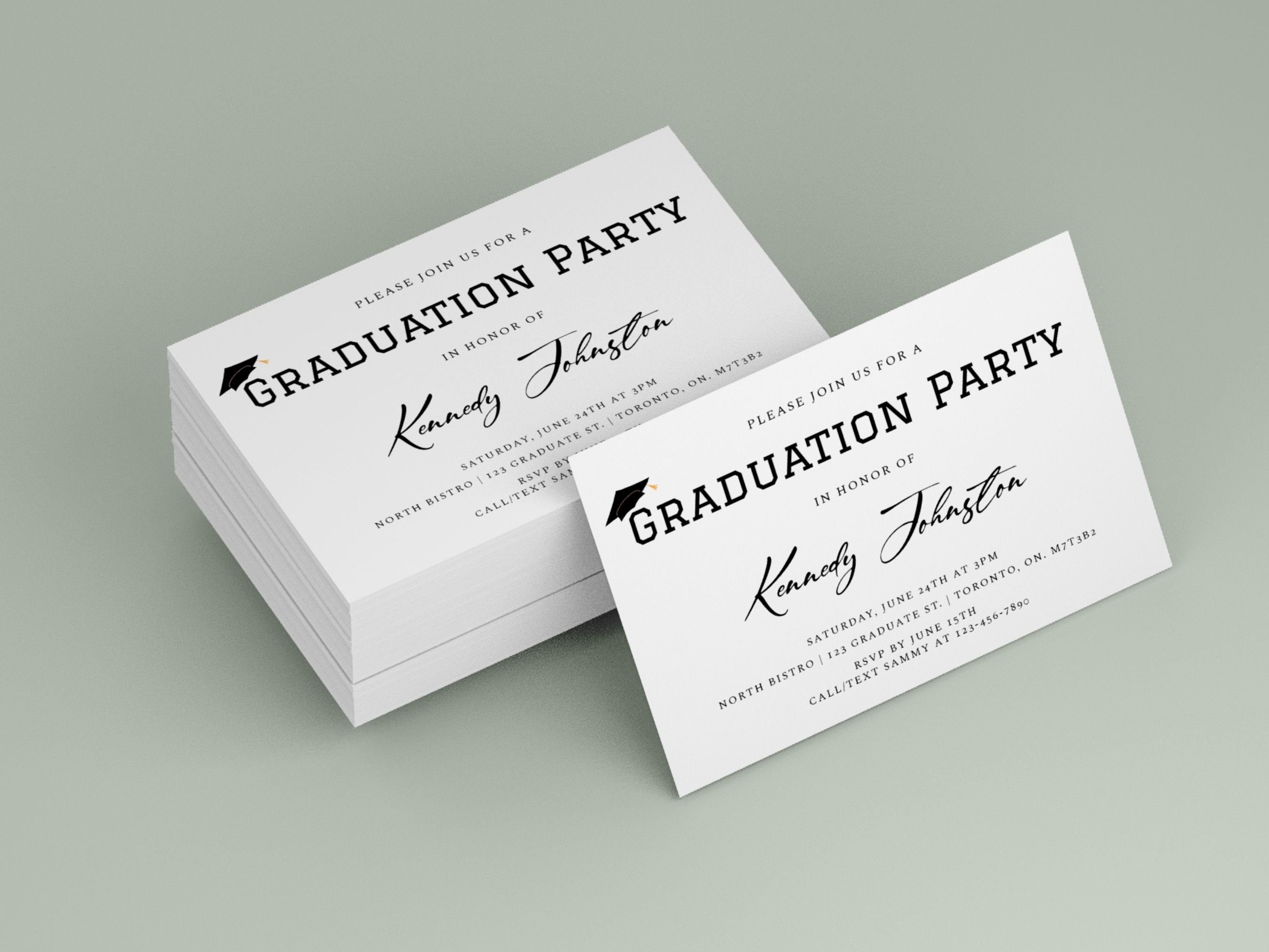 Graduation Reception Inserts