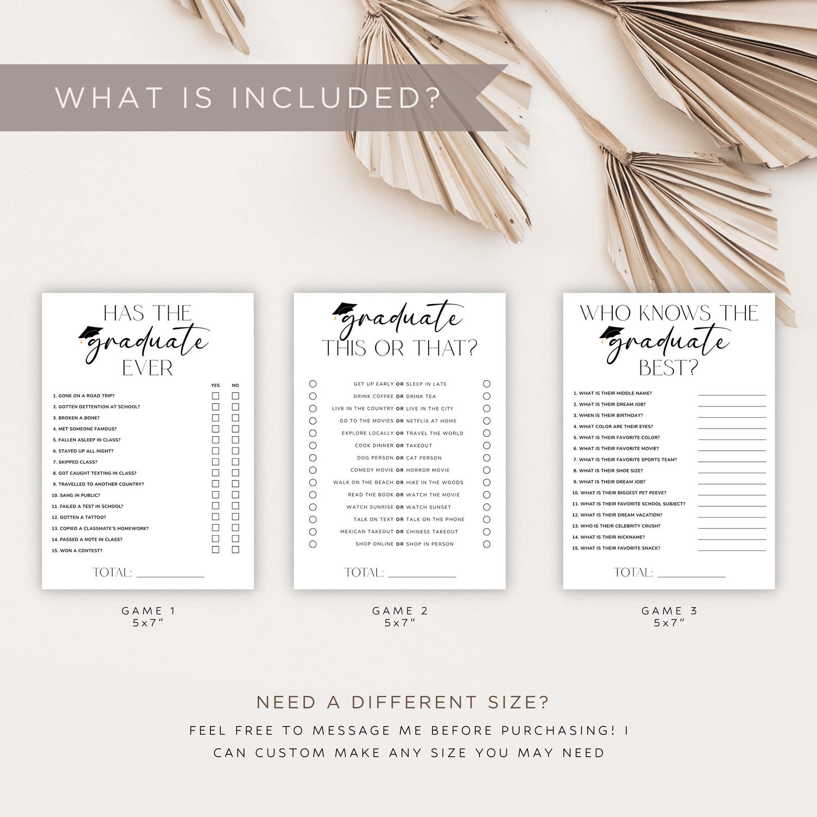 Printable Graduation Game Set, How Well Do You Know the Graduate, Has ...