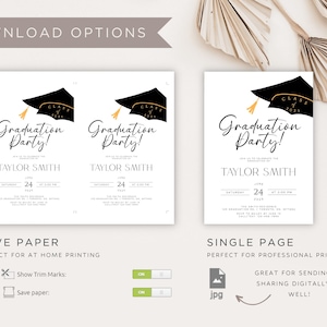 Graduation Party Invitation Template, Graduation Invitation 2025 ...