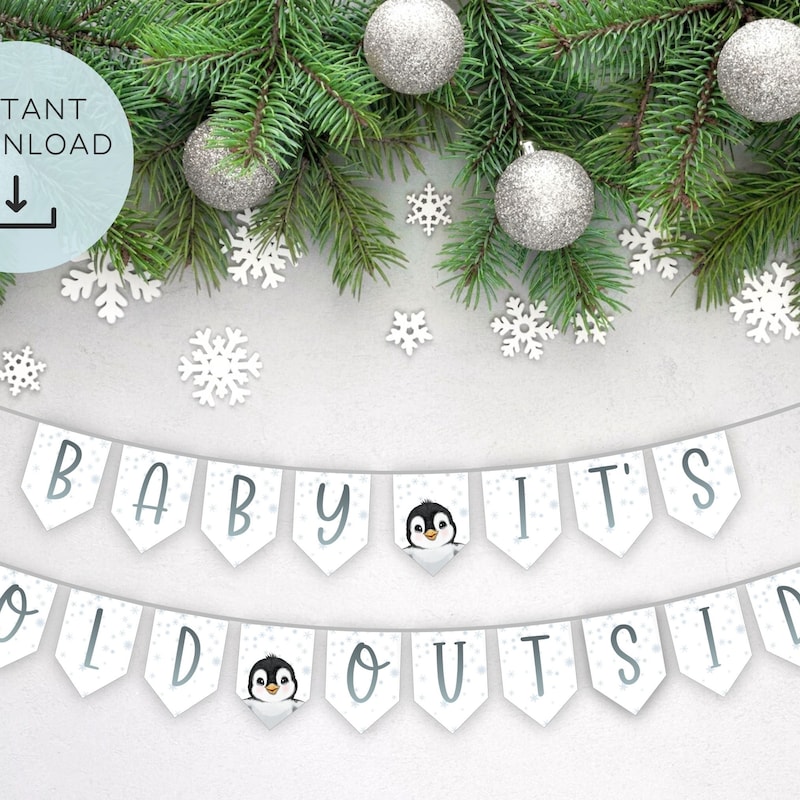 Penguin Banner - Etsy