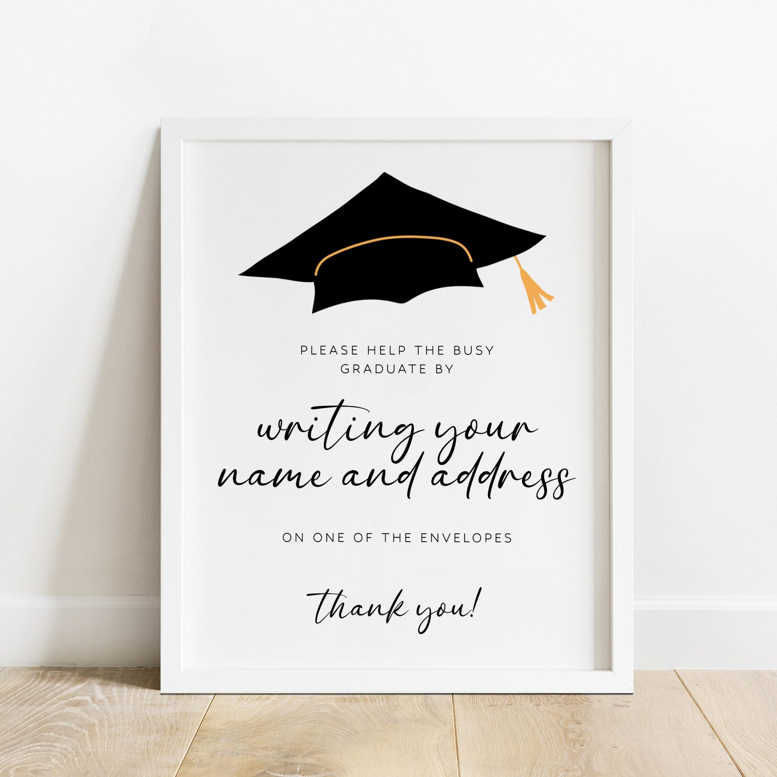 Help the Busy Graduate Sign, Graduation 2026 Table Signage, Printable ...