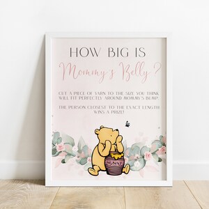 Pink Winnie the Pooh How Big is Mommy's Belly, Winnie the Pooh Girl ...