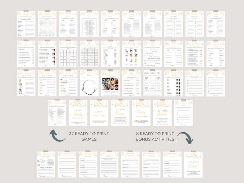 Twinkle Twinkle Little Star Baby Shower Games Bundle - Etsy