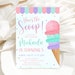 Heres the Scoop Birthday Invitation Template, Pastel Icecream Birthday ...