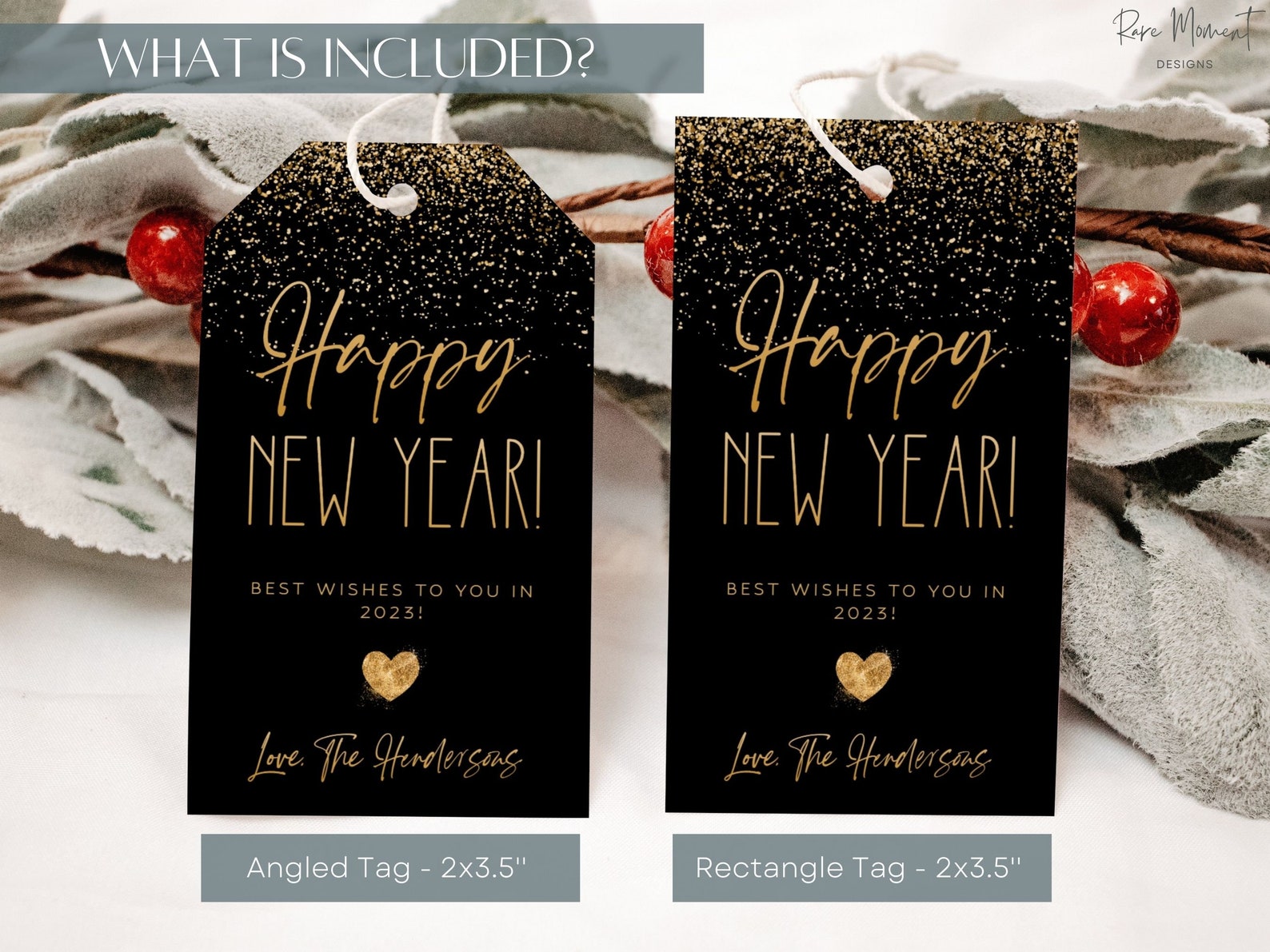 New Years Eve Party Favor Tags New Years Editable Gift Tag - Etsy Canada