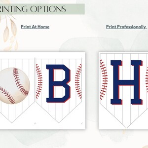 Rookie of the Year Banner, Baseball Happy Birthday Banner, Printable ...