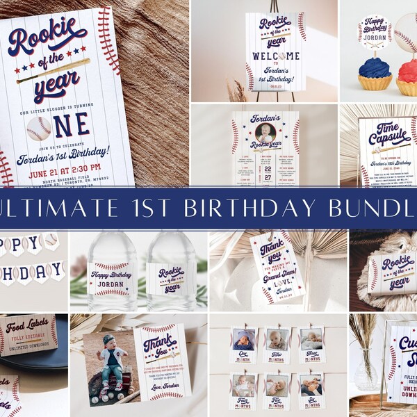 Rookie of the Year First Birthday - Etsy