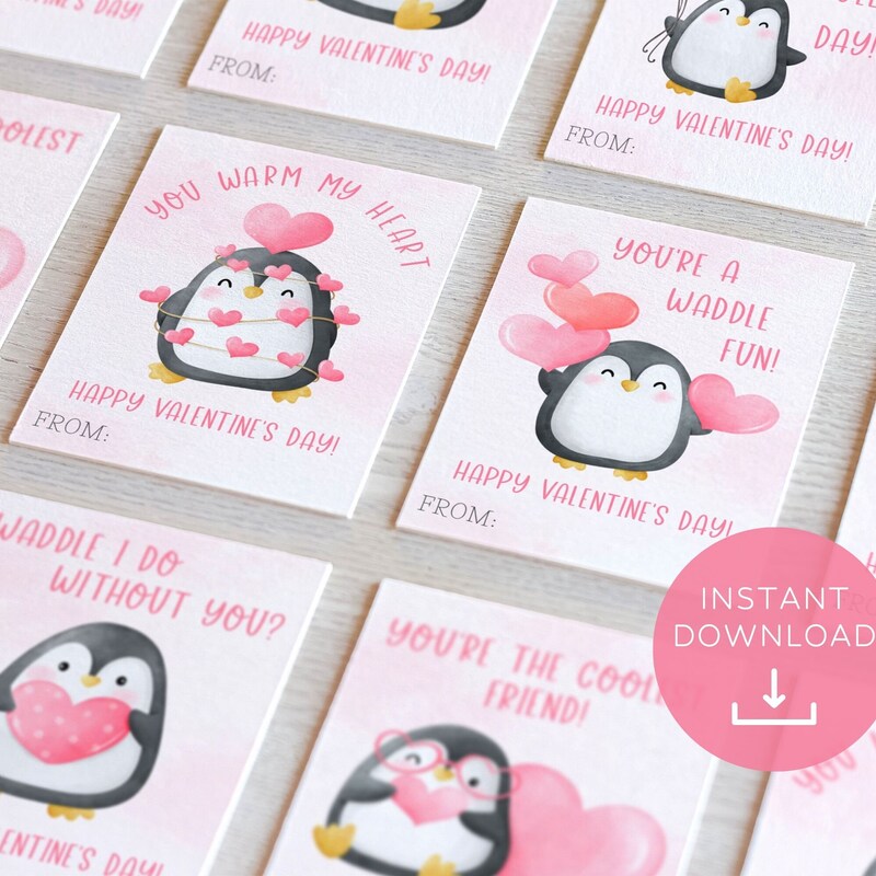 Penguin Valentine - Etsy