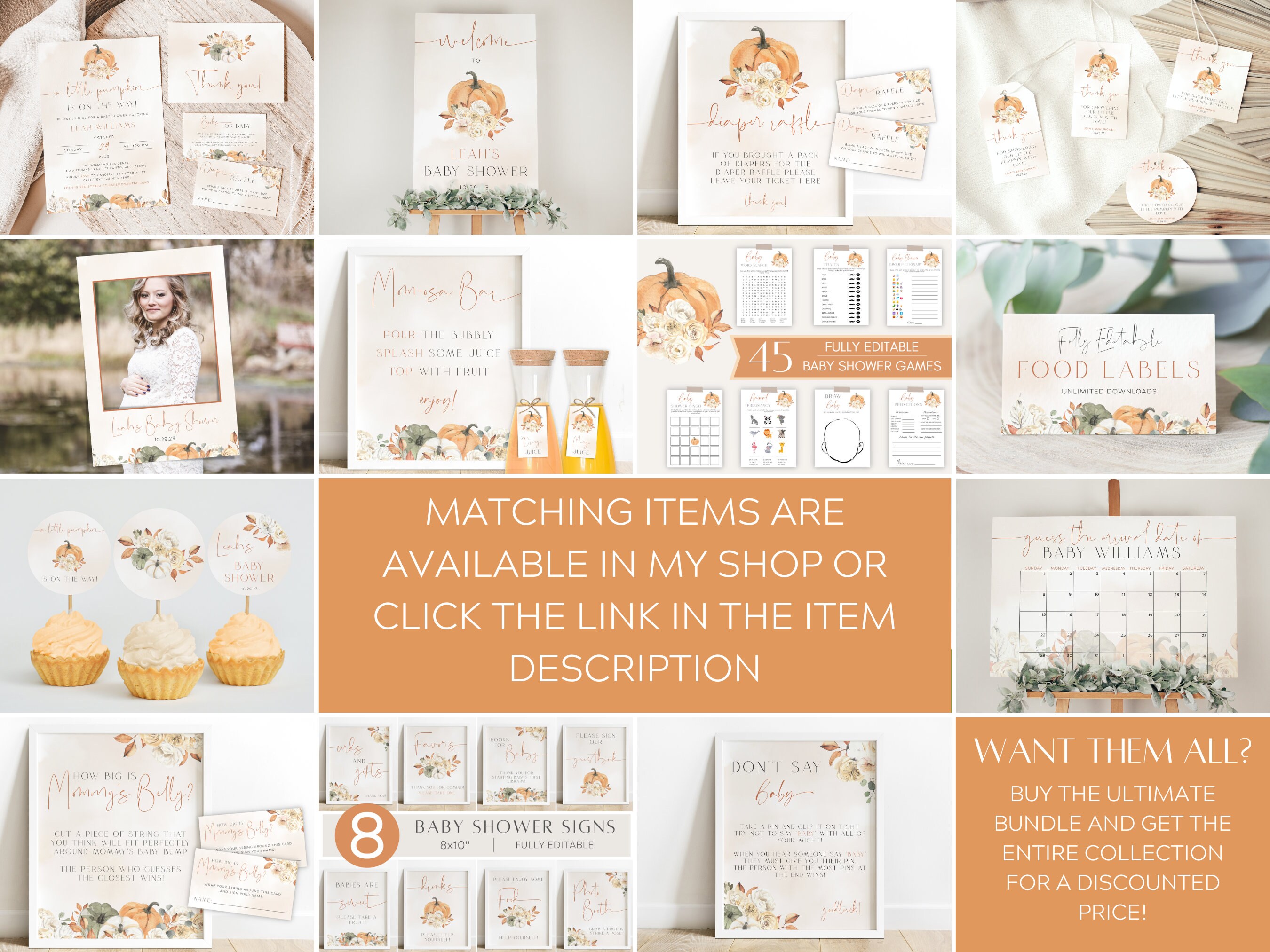 Printable Pumpkin Cards and Gifts Sign, Fall Gift Table Sign, Autumn ...