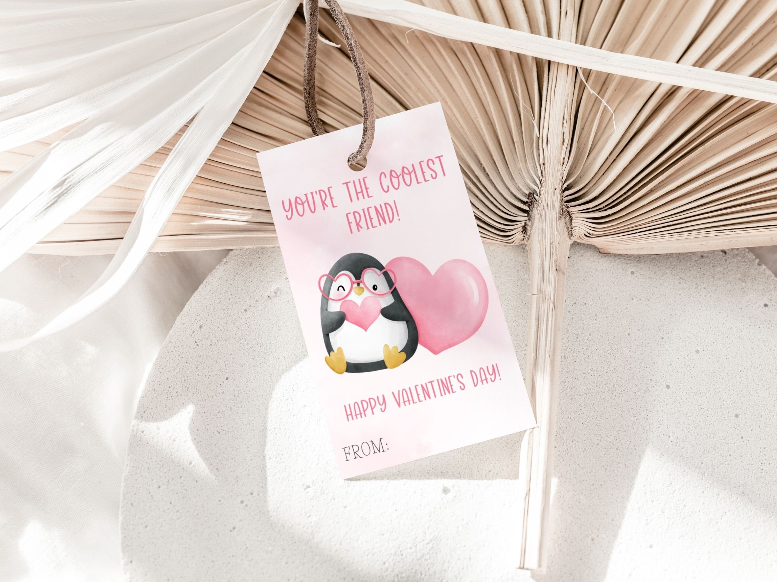 Penguin Valentines Day Cards, Classroom Valentines, Printable School ...