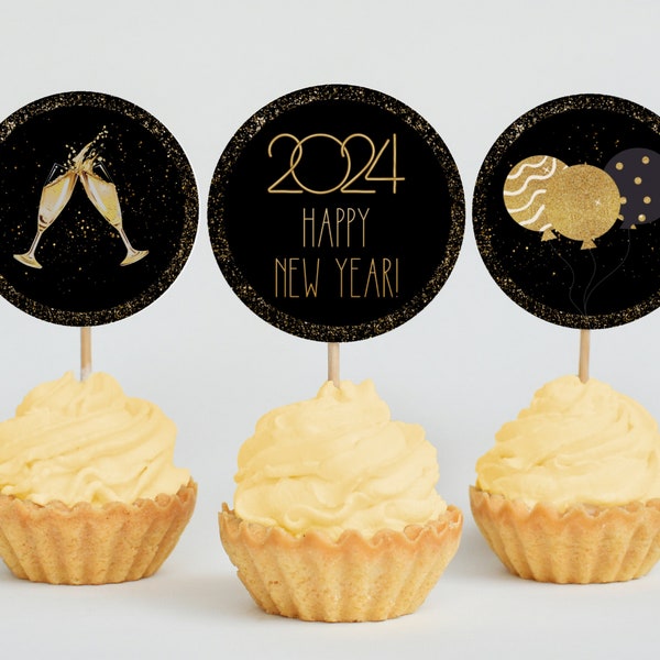 New Year Cake Topper - Etsy