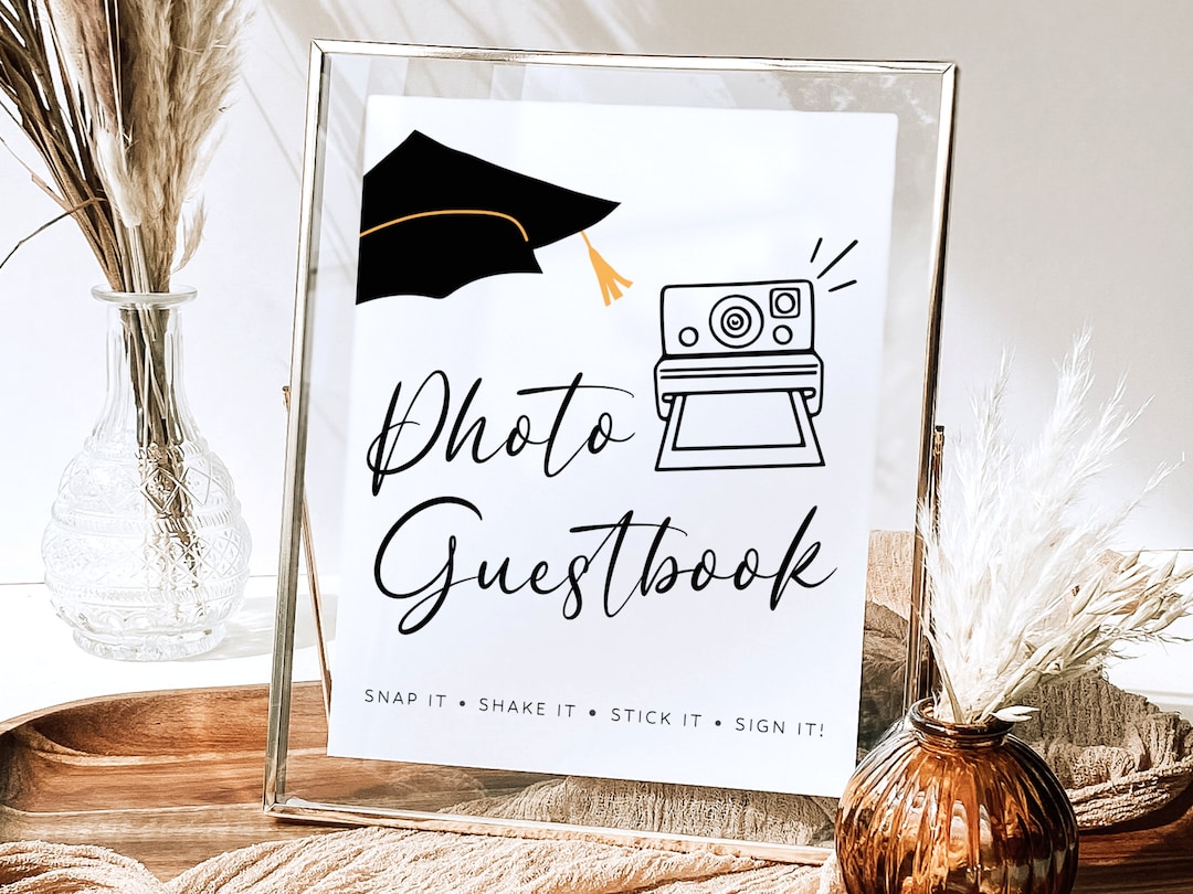 Graduation Photo Guestbook Sign, Graduation Party Photo Guestbook, 2025 ...