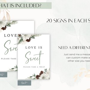 Winter Wedding Signs Bundle, Christmas Wedding Signs Template ...