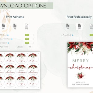 EDITABLE Christmas Favor Tags Template, Printable Holiday Gift Tags ...