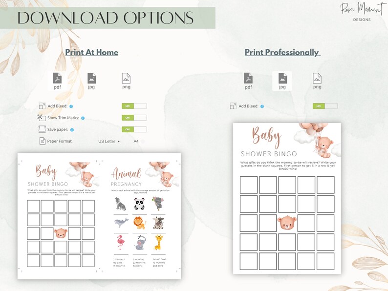 Teddy Bear Baby Shower Games Teddy Bear Printable Baby Shower - Etsy