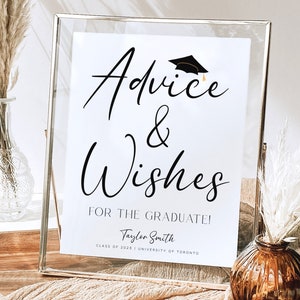Graduation Advice & Wishes, Printable Graduation Advice Cards, Custom ...