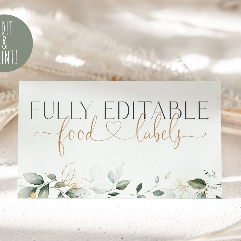 Buffet Food Labels - Etsy