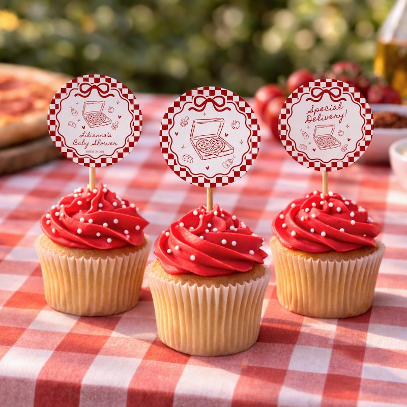 Pizza Baby Shower Label - Etsy